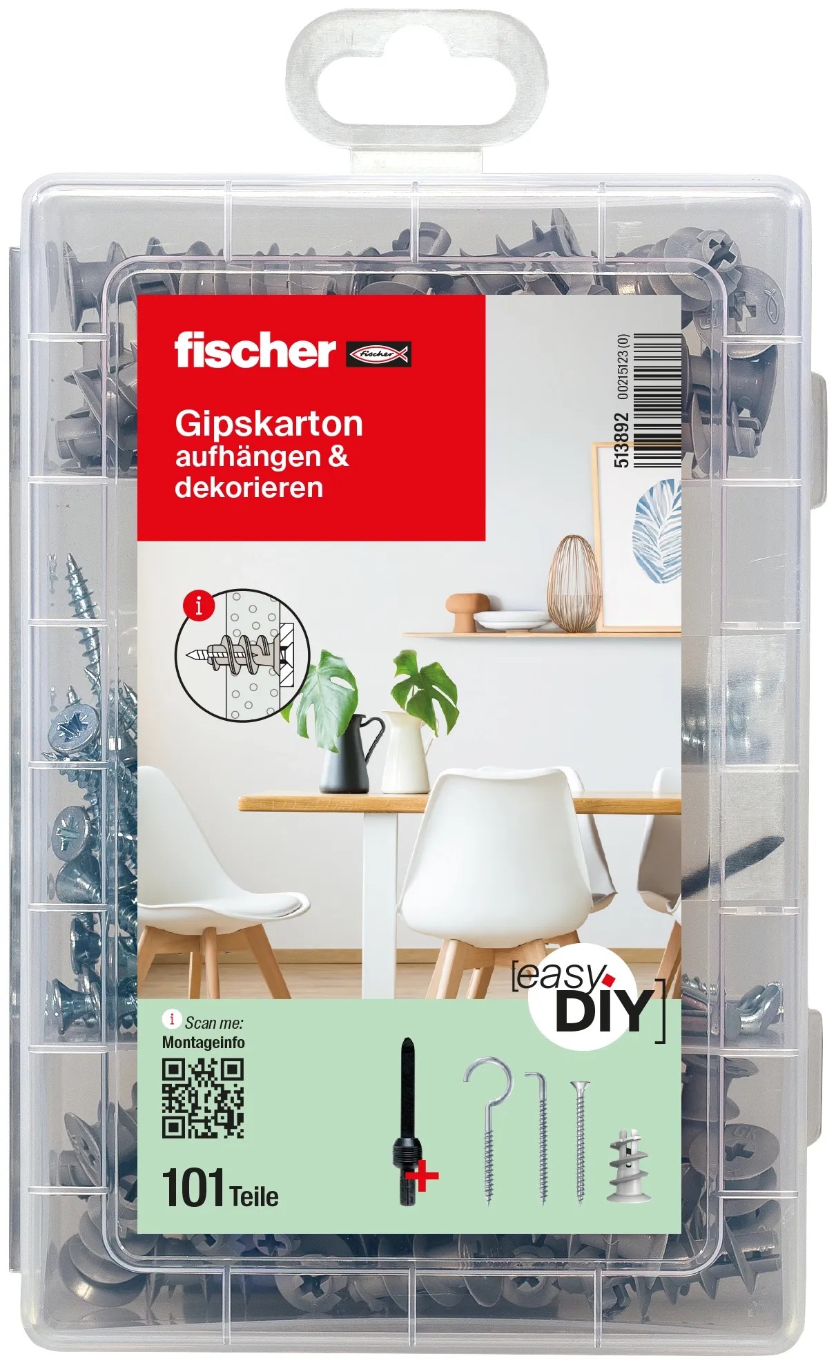 Fischer Master-Box Sada hmoždinek do sádrokartonu GK a šroubů, 101 ...