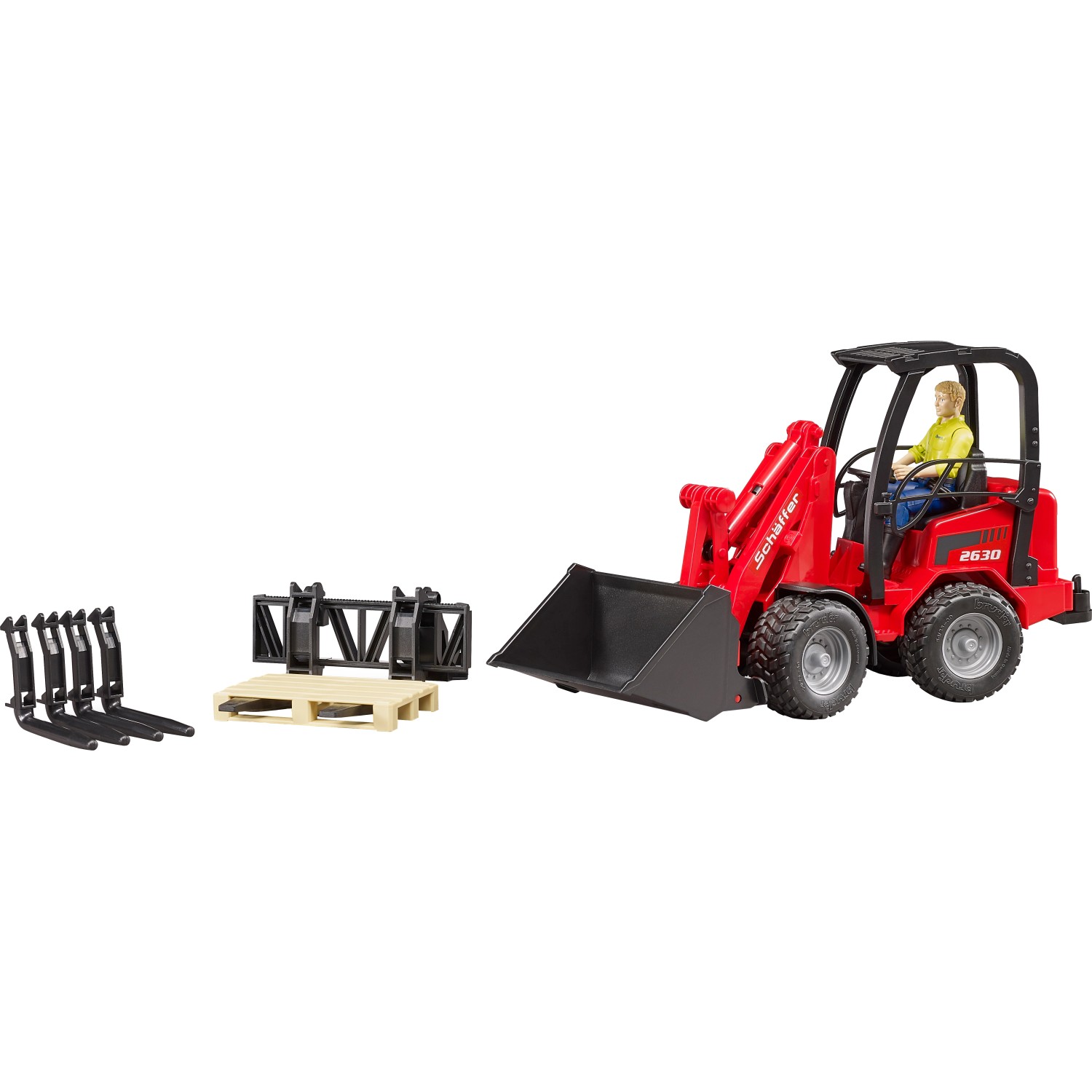 Bruder Model nakladače Schäffer s figurkou a příslušenstvím nakoupit u OBI