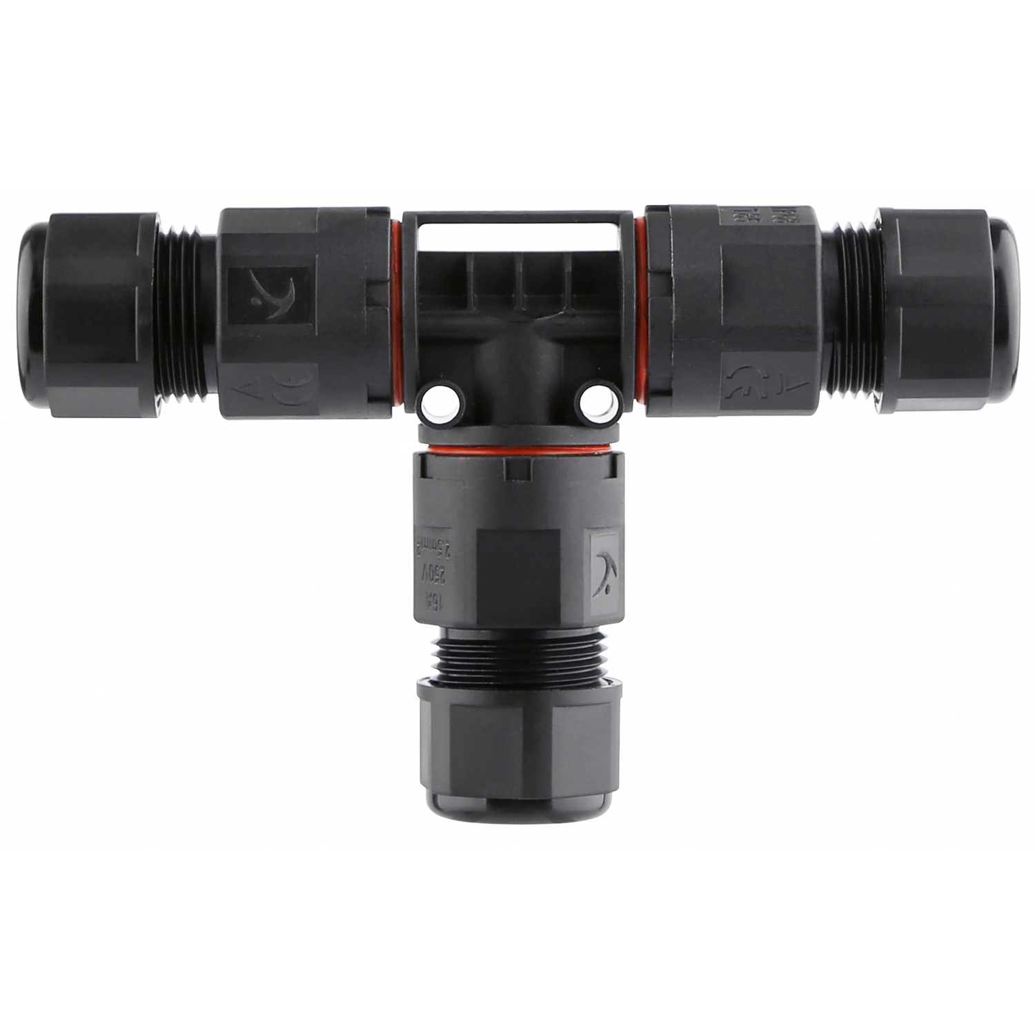 Vodotěsná kabelová spojka "T", IP68, 3x 1,0-2,5 mm2, 250V/16A nakoupit ...