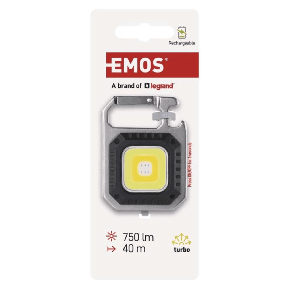 Emos Mini LED COB nabíjecí svítilna - přívěsek P4714, 500 mAh, 750 lm ...