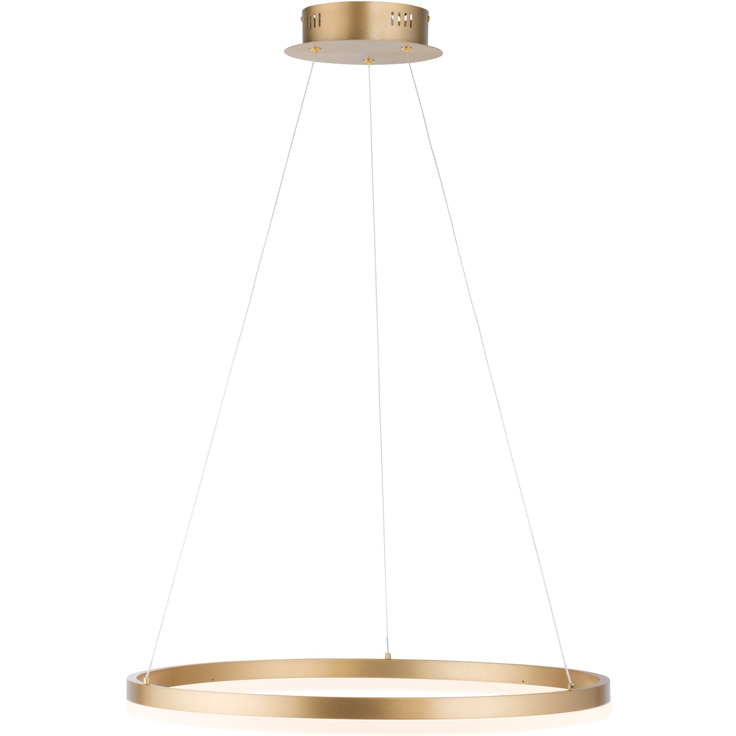 Paul Neuhaus Závěsné LED svítidlo Titus, 38W, 5250lm, mat.mosaz, pr. 60 ...