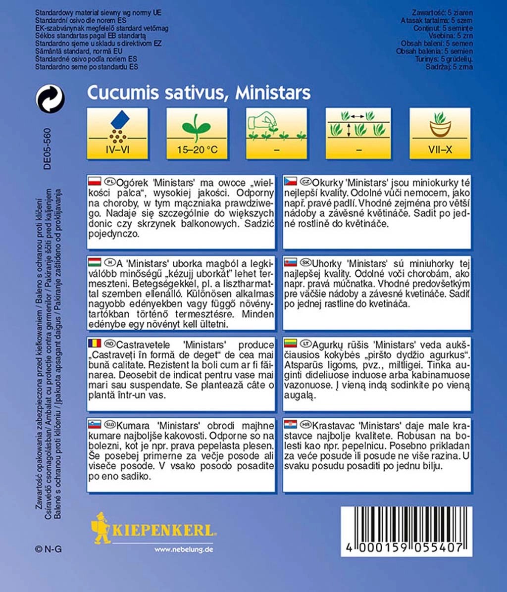 Kiepenkerl Semena snack okurky Ministars koupit v OBI