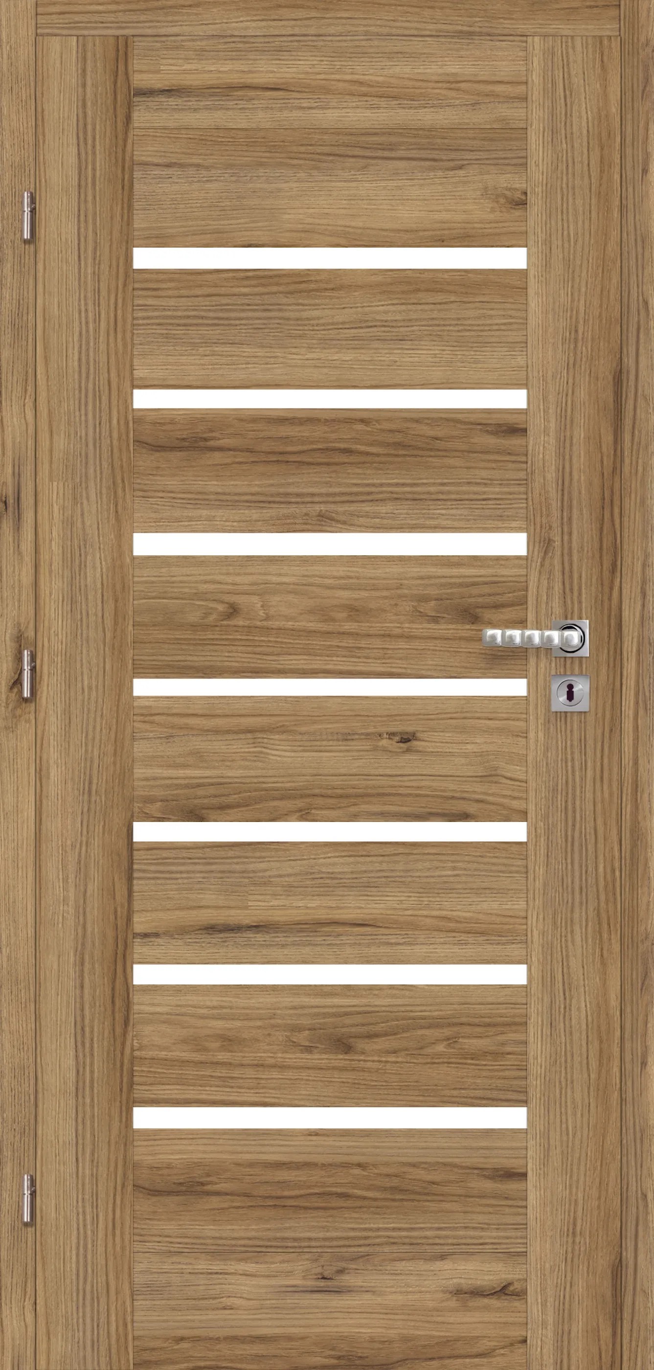 Voster Rámové falcové interiérové dveře VANILLA 10, 3D fólie ořech ...