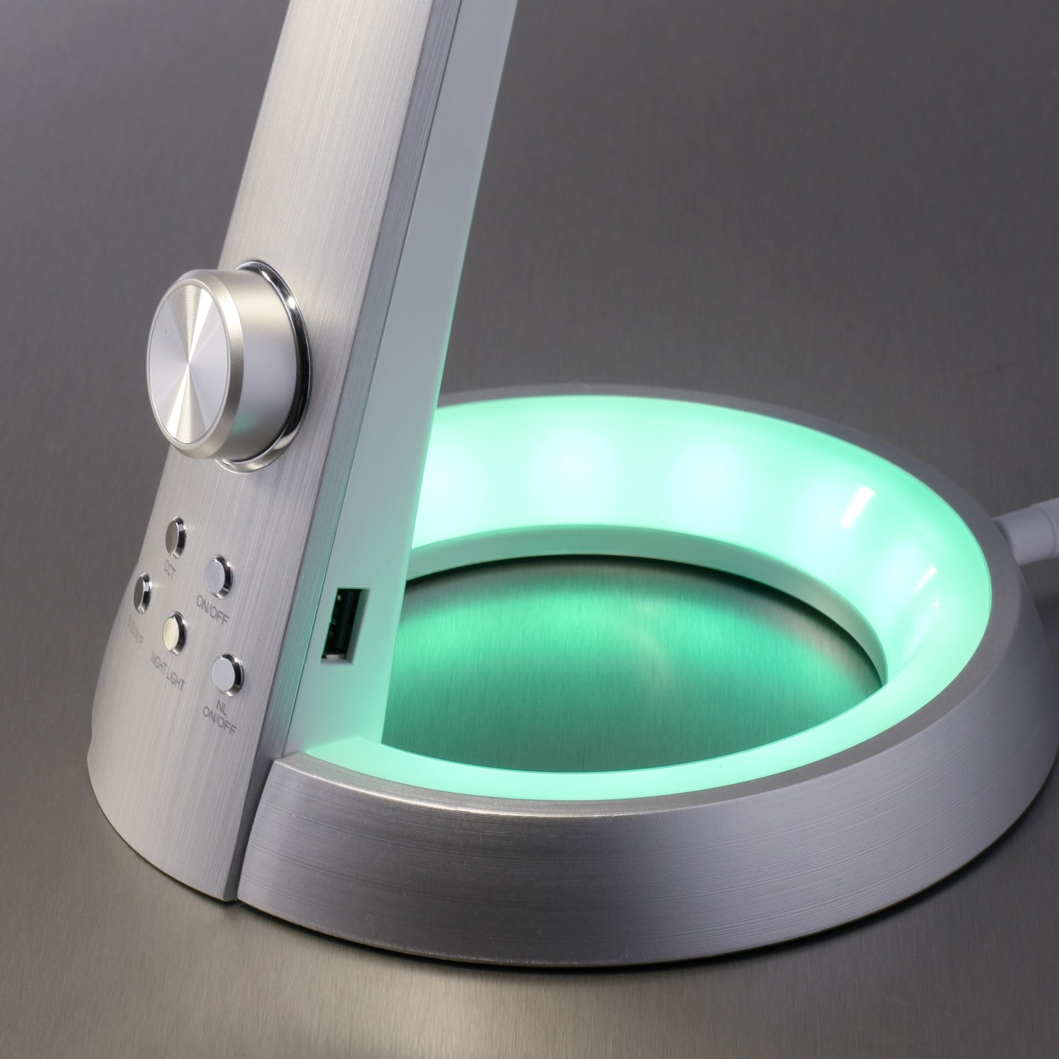 Paul Neuhaus Nabíjecí stolní LED lampa Bill, RGB+2700-5000K, 40 x 65 cm ...