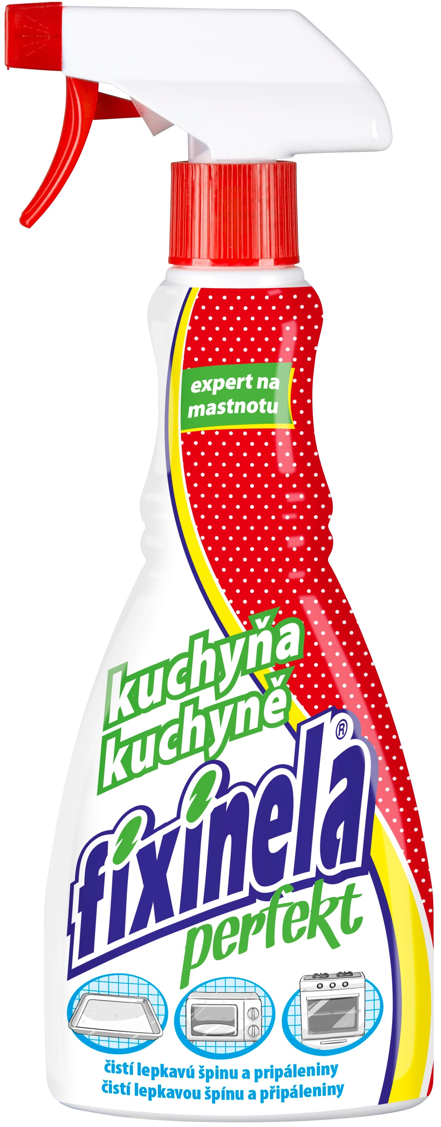 Fixinela Perfekt Kuchyň, čistič do kuchyně, rozprašovač, 500 ml ...