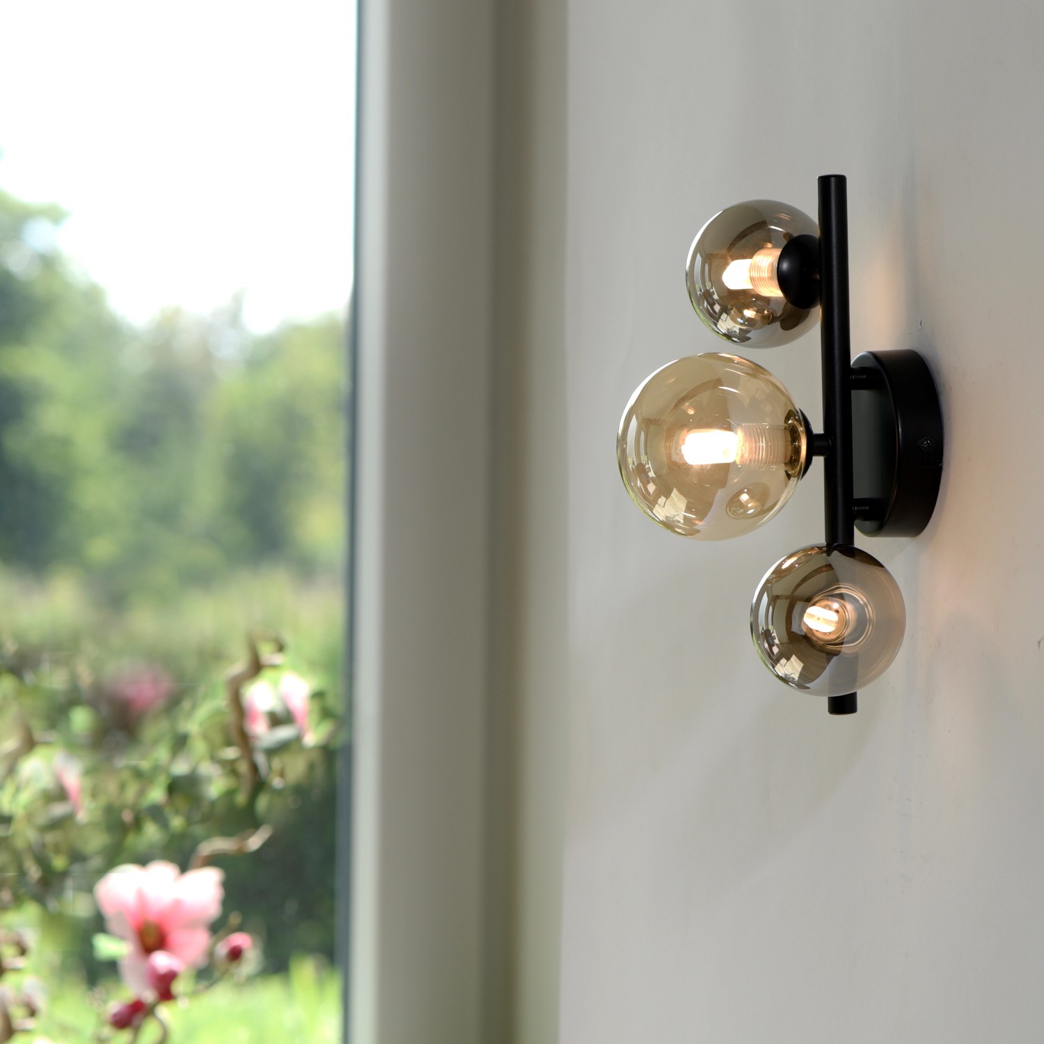 Paul Neuhaus Nástěnné svítidlo Popsicle 3bodové, černá, 28,5 x 20 cm ...