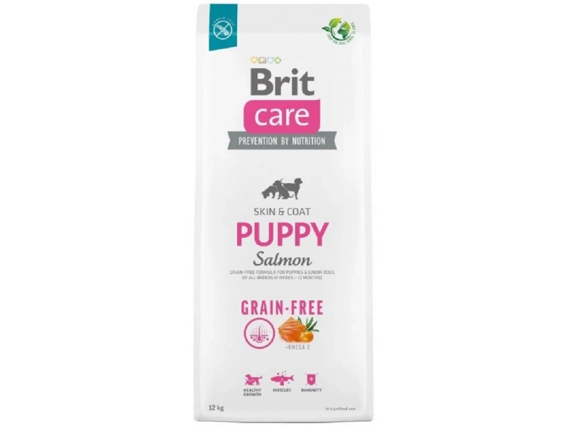 Brit Care Granule pro psy Grain-Free Puppy s lososem a brambory 12 kg ...