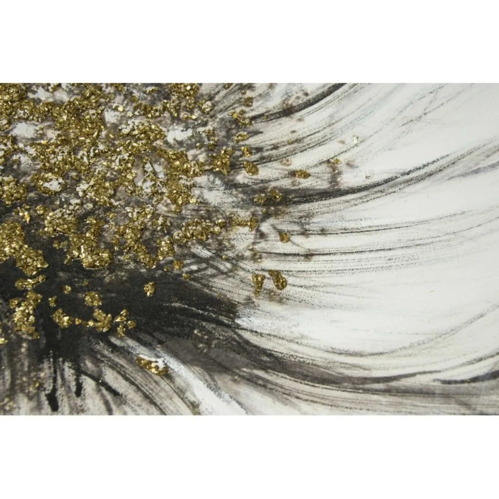 FALC Malovaný obraz bílý květ, 100 x 100 cm