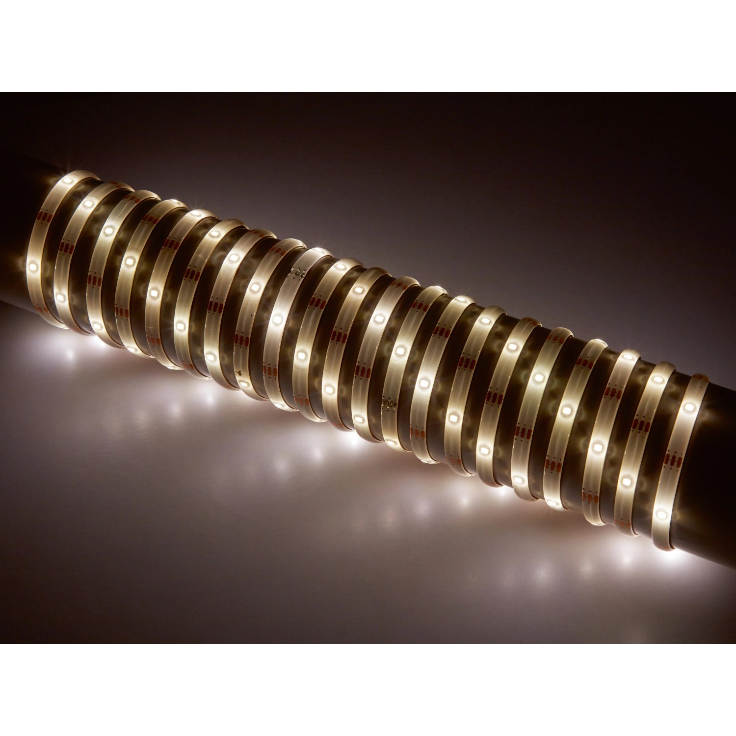Solární LED pásek, IP44, 100 diod, teplá bílá, 8 m
