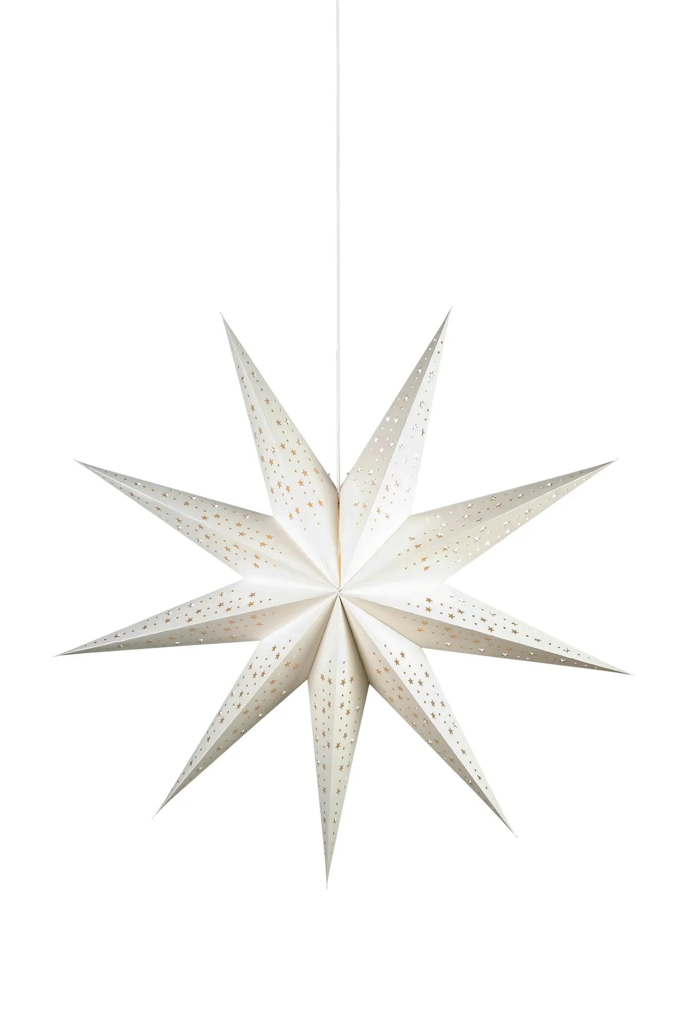 Markslöjd Závěsná hvězda SOLVALLA bílá 1xE14, max. 25 W, 100 x 100 x 25 ...