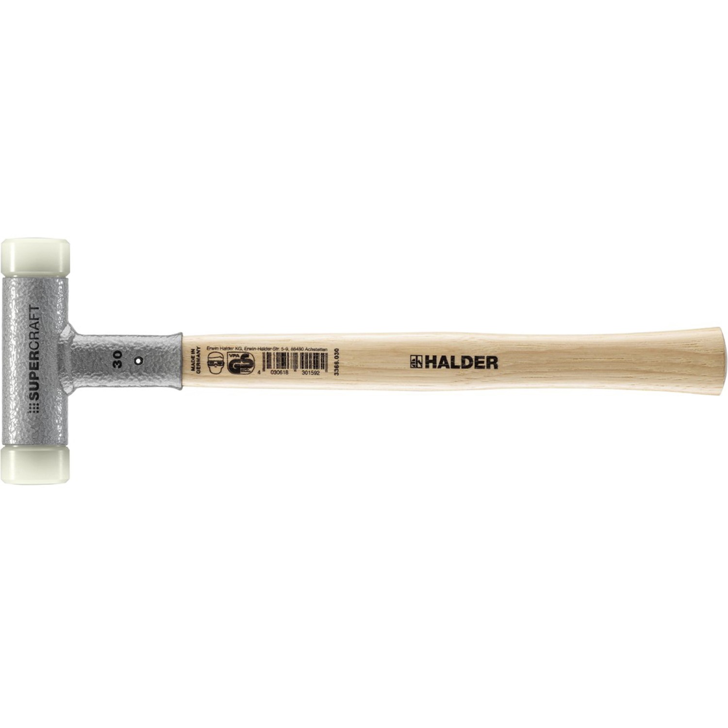 Halder Kladivo Supercraft, nylon/hickory, pr. 30 mm nakoupit u OBI