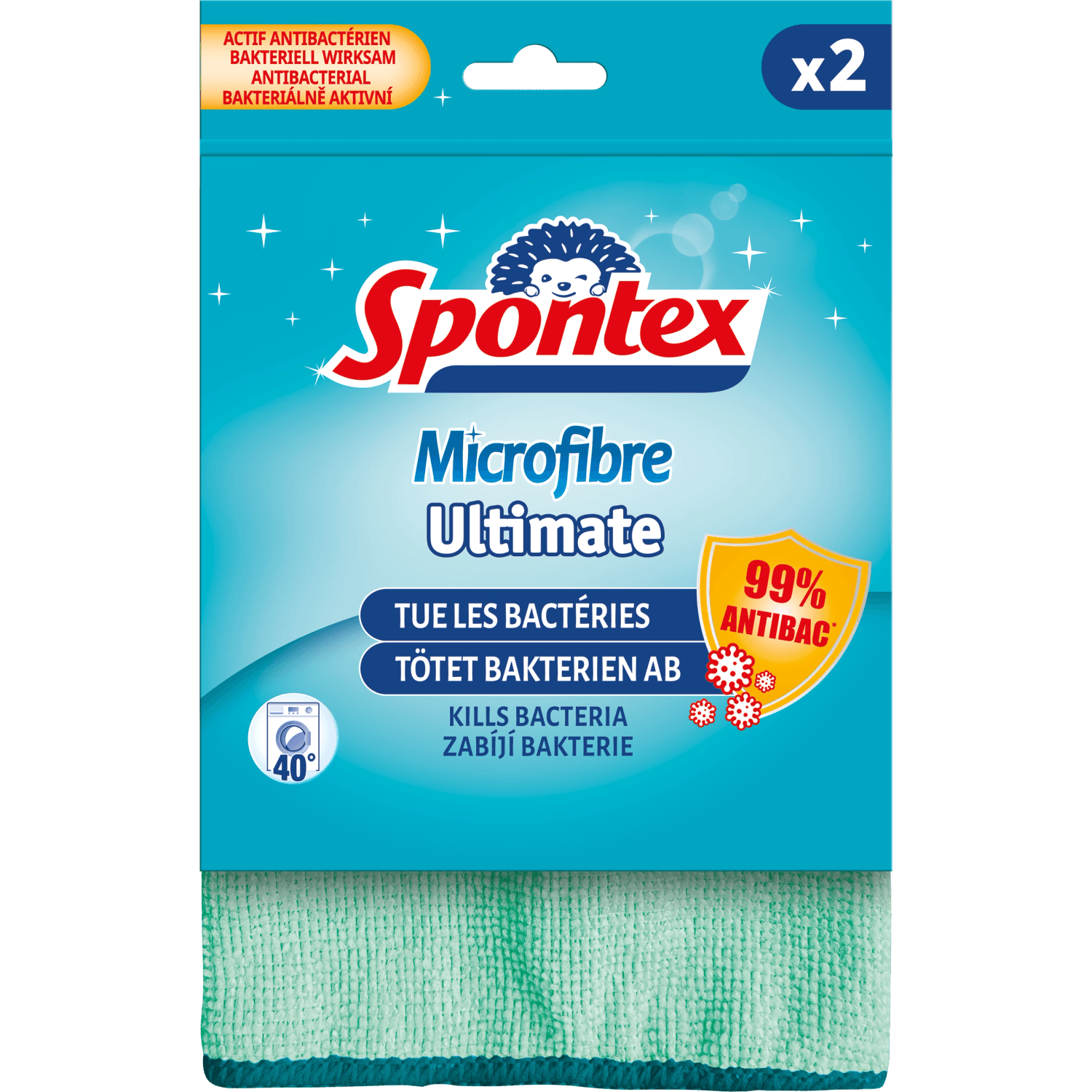 Spontex Microfibre Ultimate hadřík, 2 ks koupit v OBI
