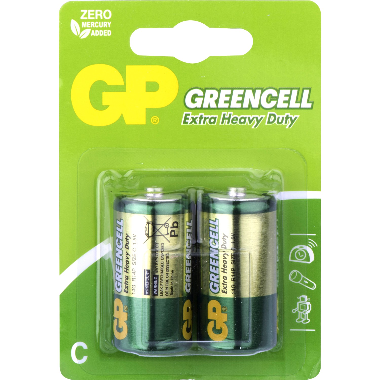 GP Baterie Greencell R14 (C), 2 ks nakoupit u OBI