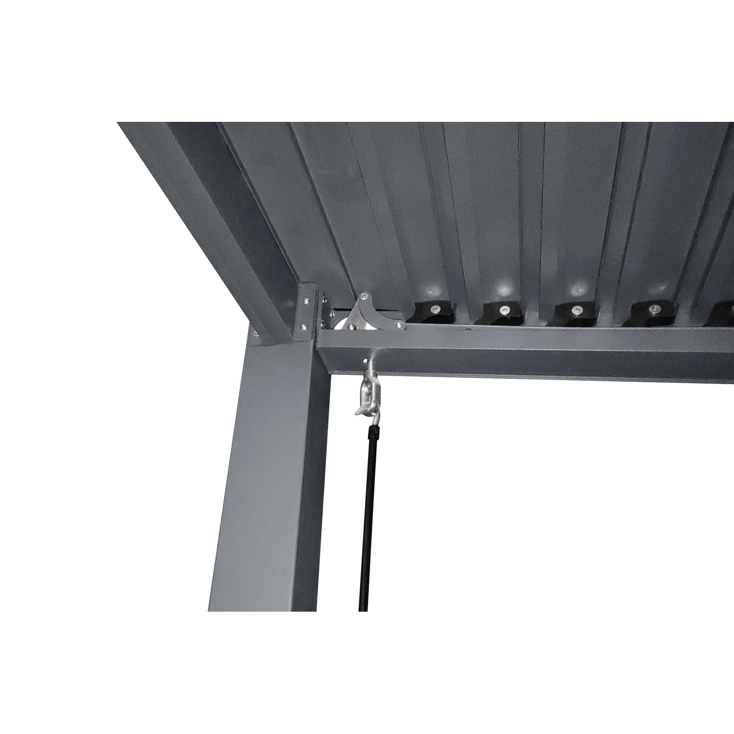 Floraworld Pergola, lamelová střecha, antracitová, 400 x 310 cm ...