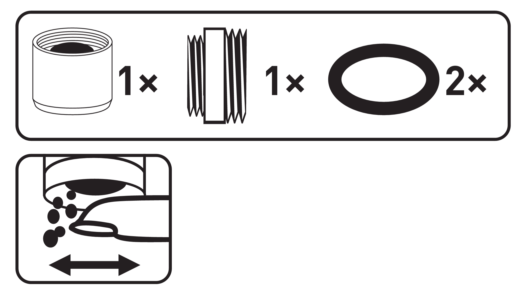 Perlátor dlouhý, chrom, M22/M24, 150 mm nakoupit u OBI