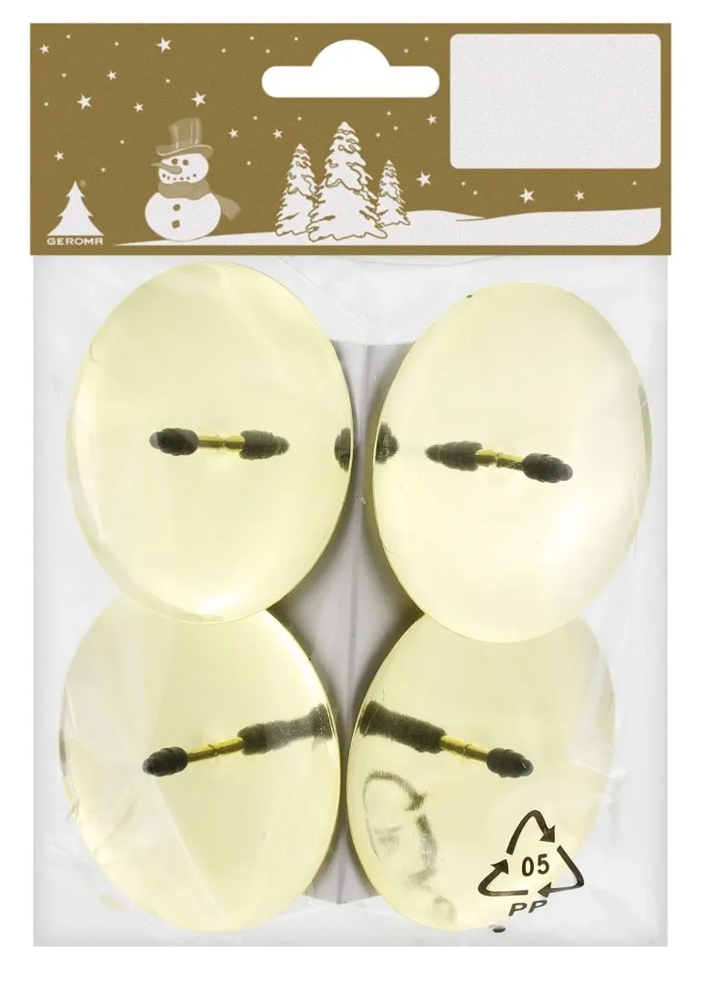 Kovový svícen s odkapávací miskou, zlatý, pr. 6 cm, 4 ks nakoupit u OBI