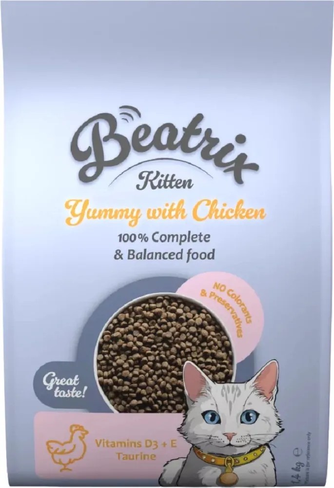 Beatrix Krmivo pro kočky Kitten s kuřecím, 1,4 kg nakoupit u OBI