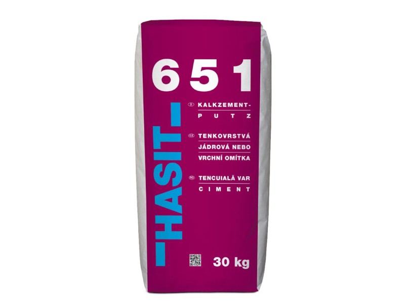 HASIT 651 Tenkovrstvá jádrová nebo vrchní omítka 30 kg nakoupit u OBI