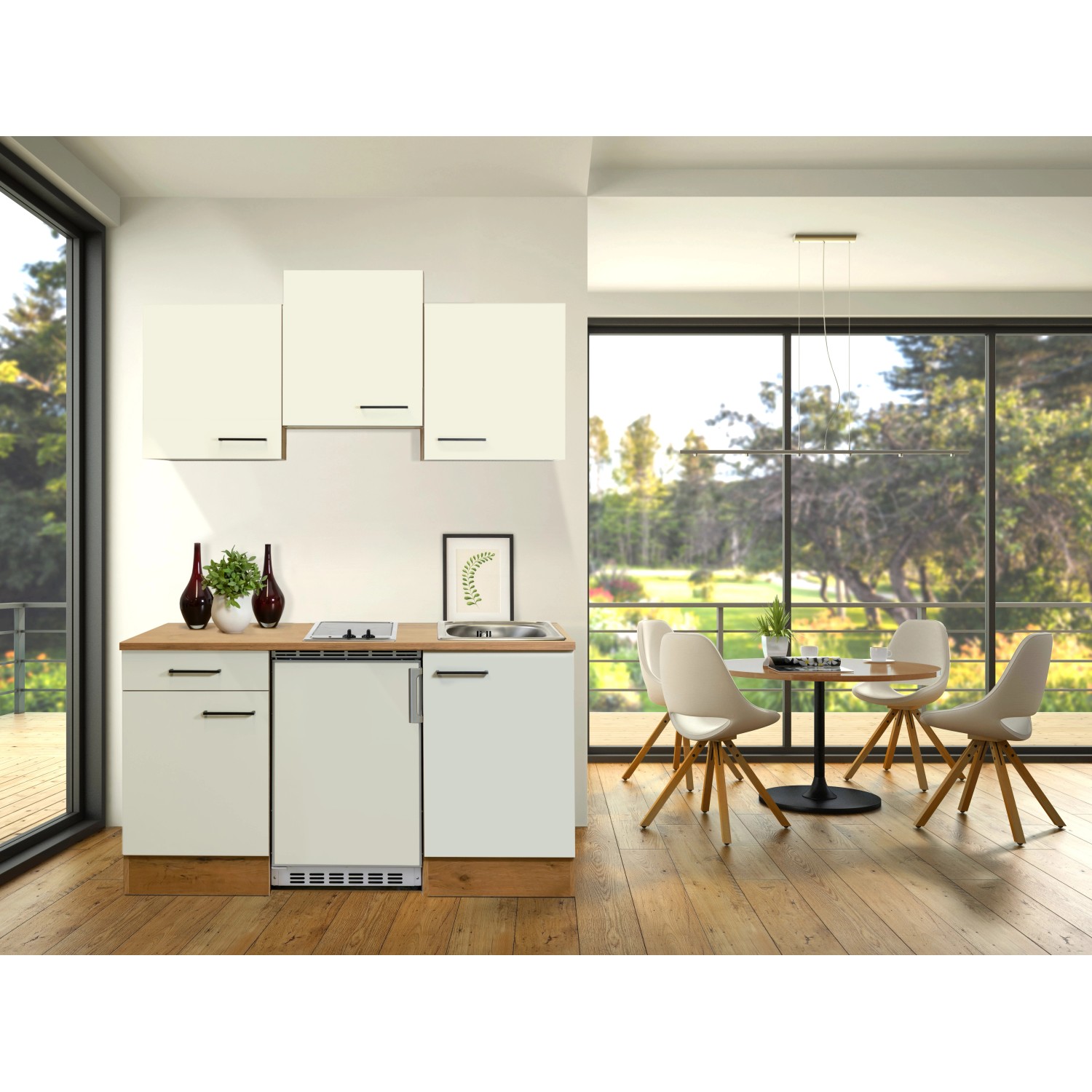 Flex-Well Kuchyně Vintea 150 cm/typ 1 - lednice/varná deska nakoupit u OBI