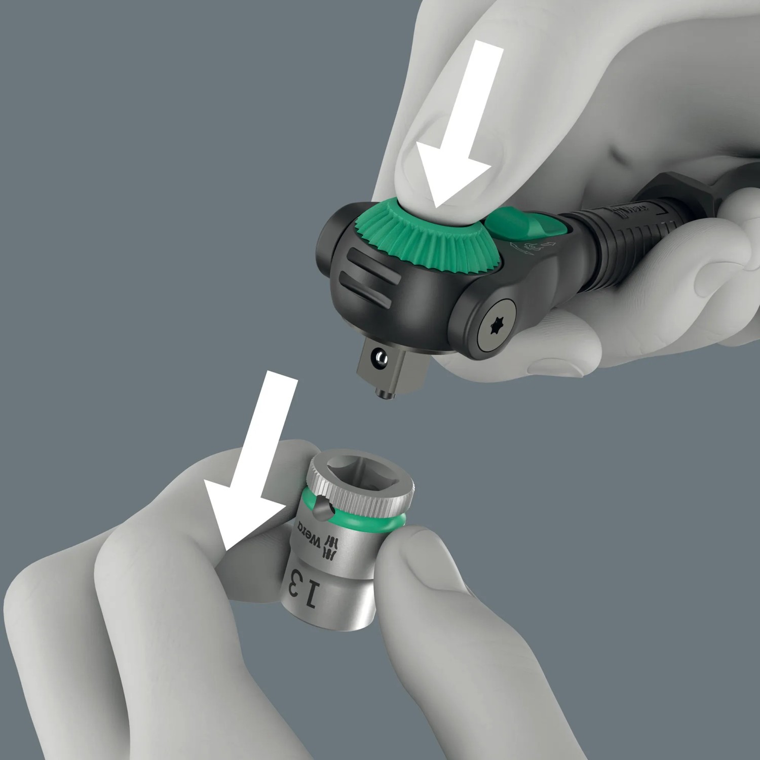 Wera Ráčna Zyklop Speed 8000 C Black Edition, 1/2" (13 mm) x 277 mm