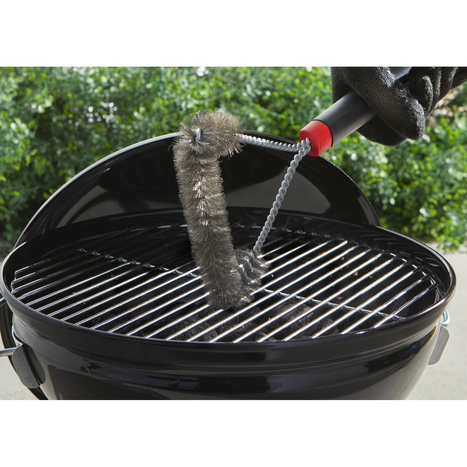 Weber Kartáč na gril 3-stranný, černo-červený, 30 cm
