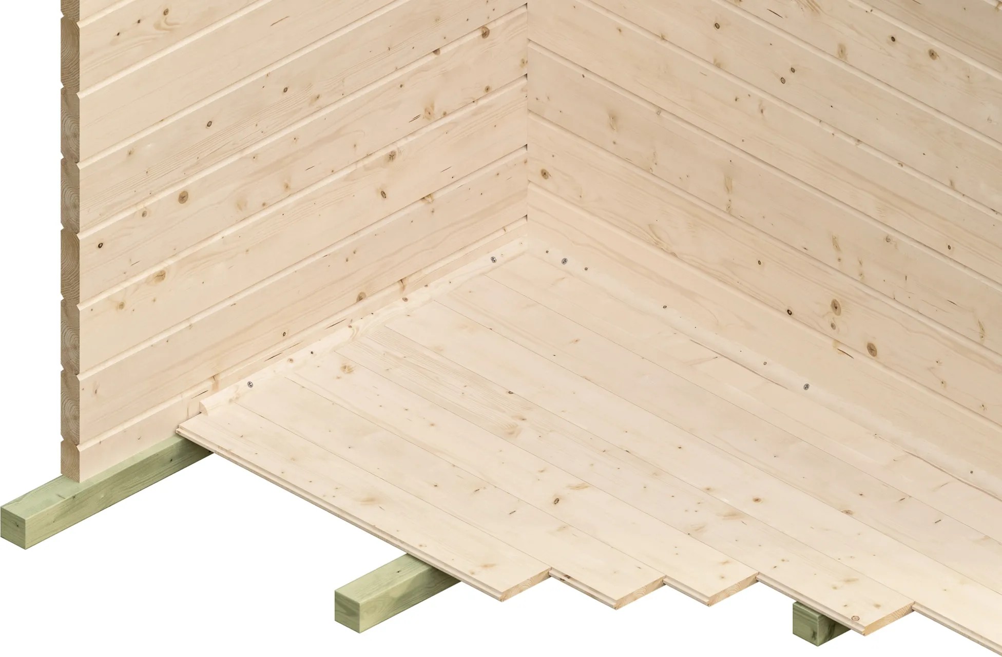 Skan Holz Dřevěný zahradní domek Luzern, přírodní, 380 x 300 cm ...