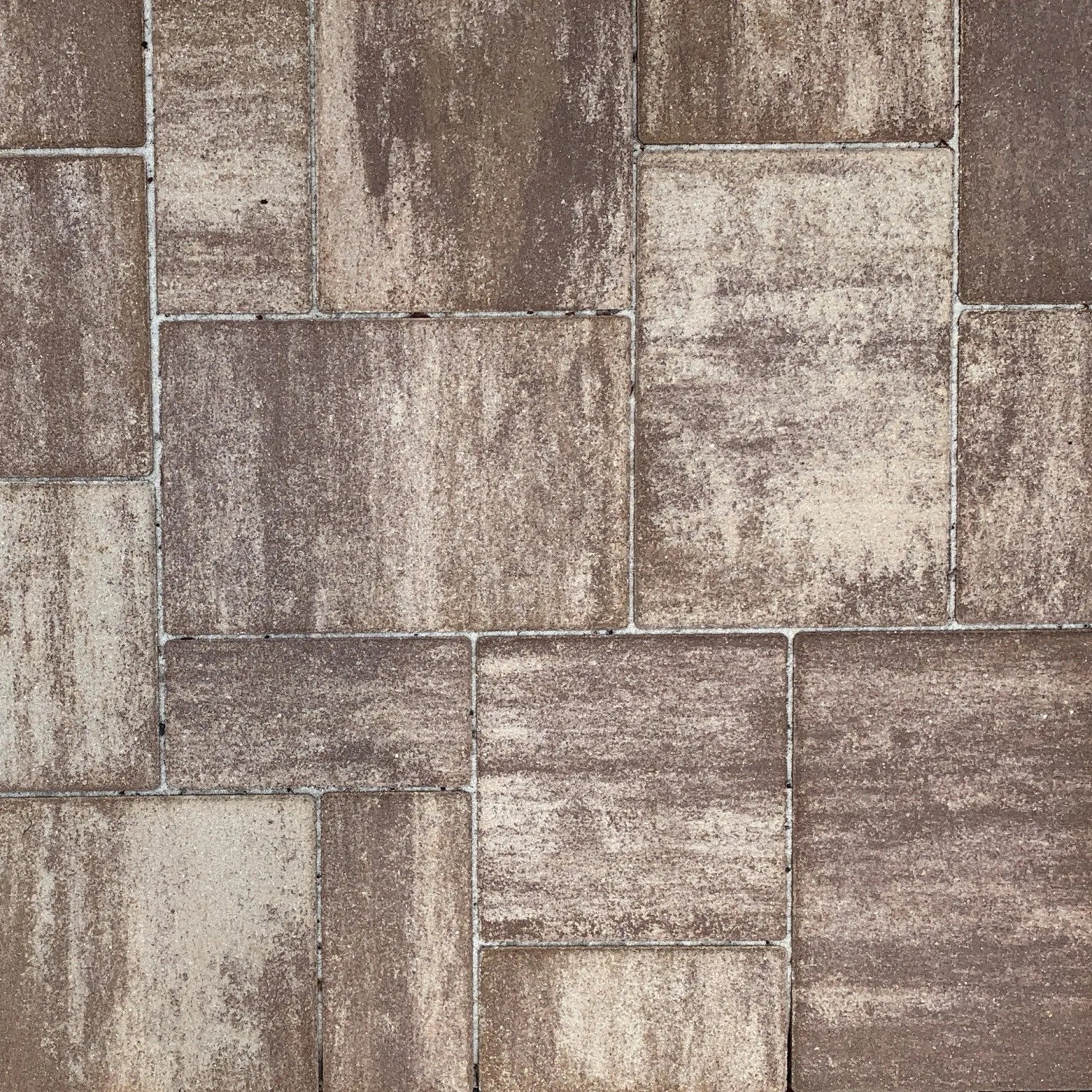 Semmelrock Dlažba CityTop Elegant kombi PaveLock, hnědý mix, 6 cm