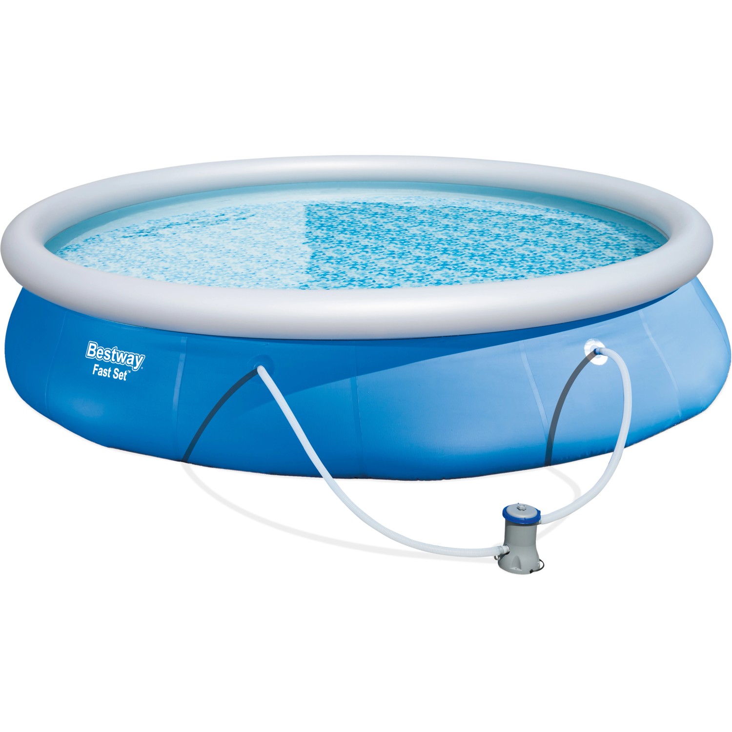 Bestway Bazén Fast Set vč. čerpadla a kartuše, modrý, pr. 457 x 84 cm ...