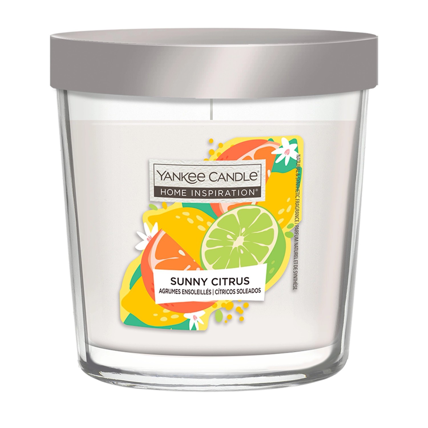 Yankee Candle Vonná svíčka ve skle Home Inspiration Sunny Citrus, 200 g ...