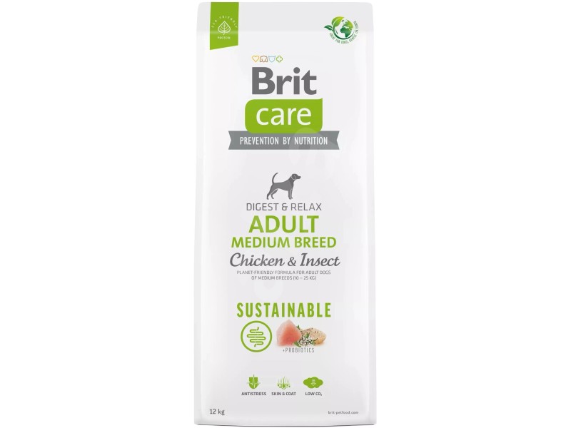 Brit Care Granule pro psy Sustainable Adult Medium Breed s kuřecím a ...