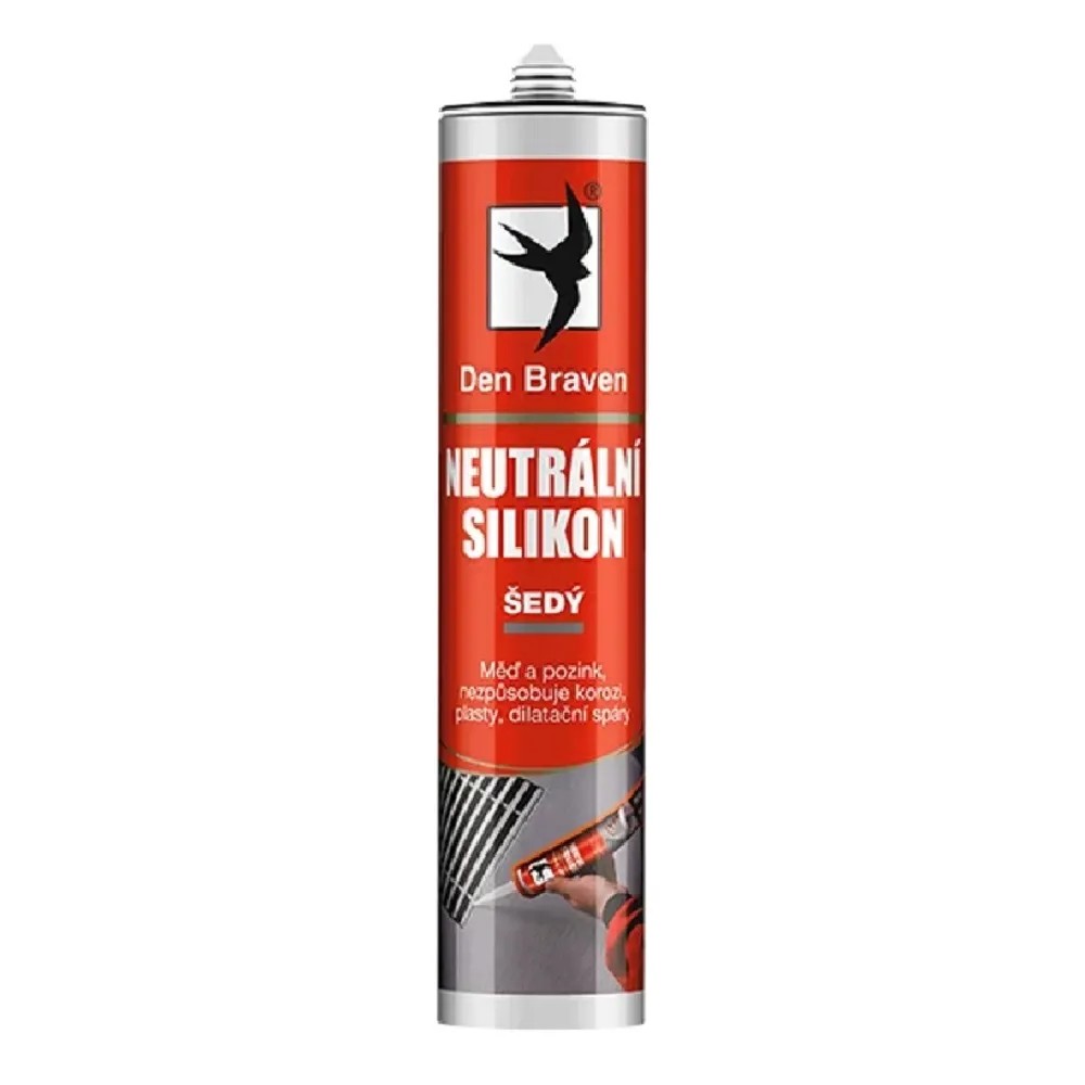 Den Braven Neutrální silikon ALCOXY N03, šedá, 280 ml nakoupit u OBI
