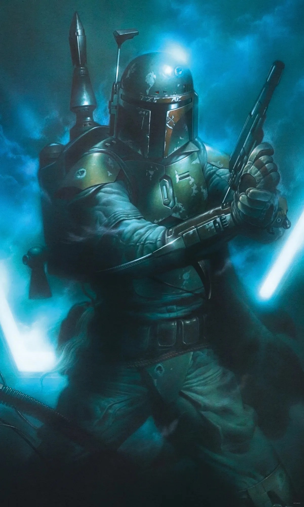 Komar Vliesová fototapeta Star Wars Classic Bounty Hunter 150 x 280 cm