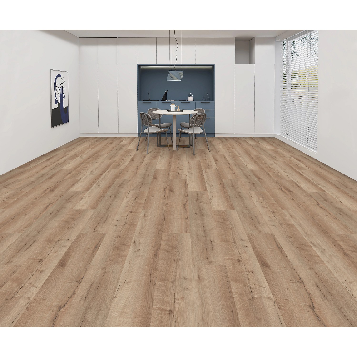 Decoflooring Vinylová podlaha SPC+IXPE, dub Lyon, 229 x 1220 x 4,0+1,0 ...