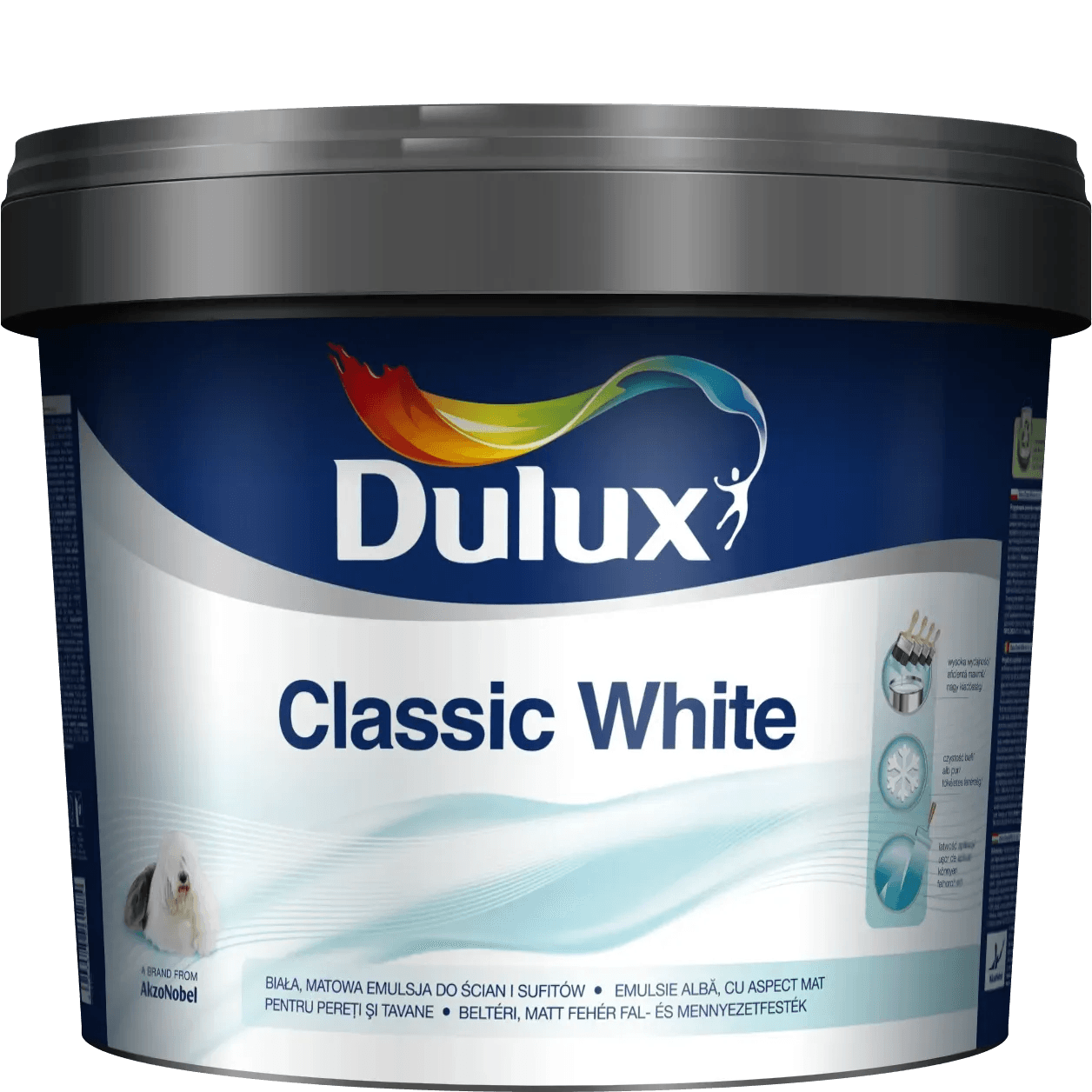 Dulux Interiérová emulzní barva Classic White 3 l