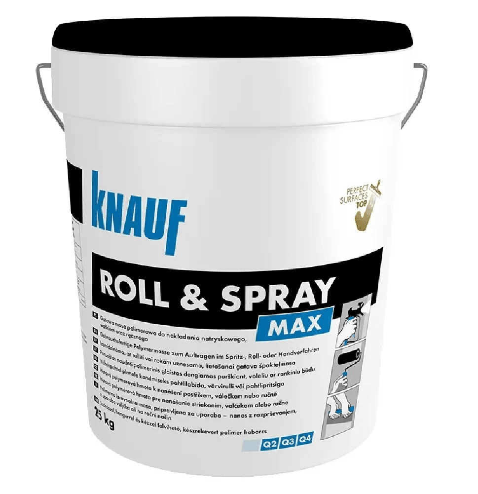 Knauf Stěrka pro finální úpravu stěn a stropů ROLL & SPRAY MAX, 25 kg
