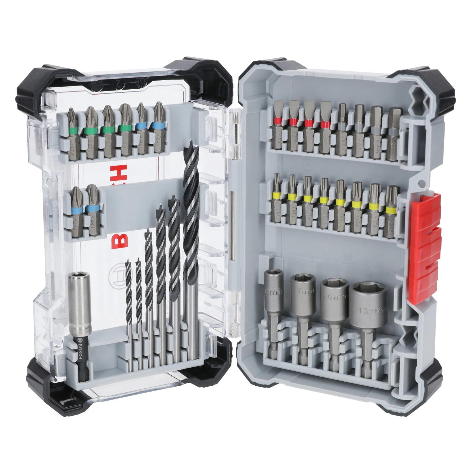 Bosch Sada šroubovacích bitů Extra Hard a vrtáků do dřeva PRO Wood ...