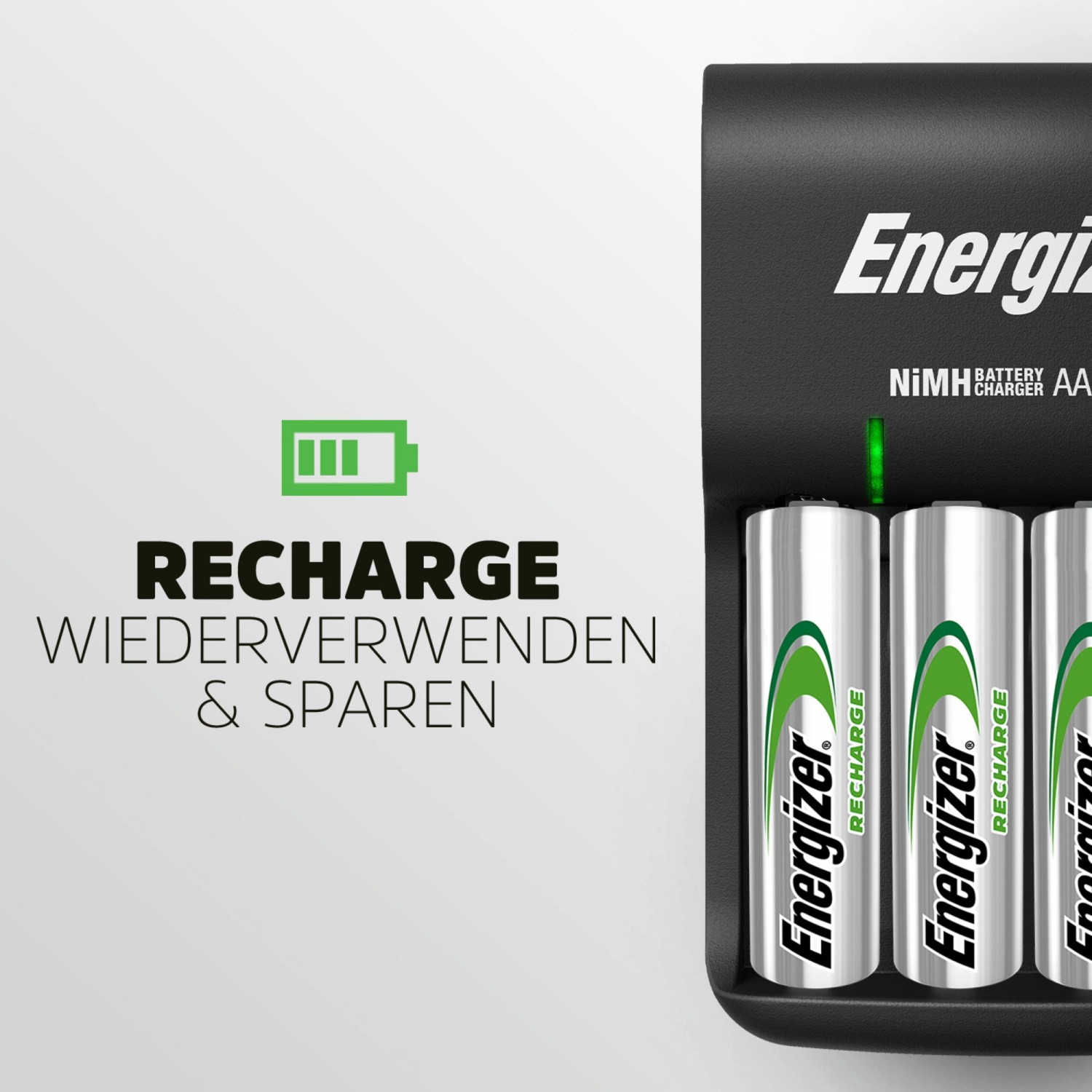Energizer Nabíječka baterií ACCU RECHARGE BASE USB + 4 x AA dobíjecí ...