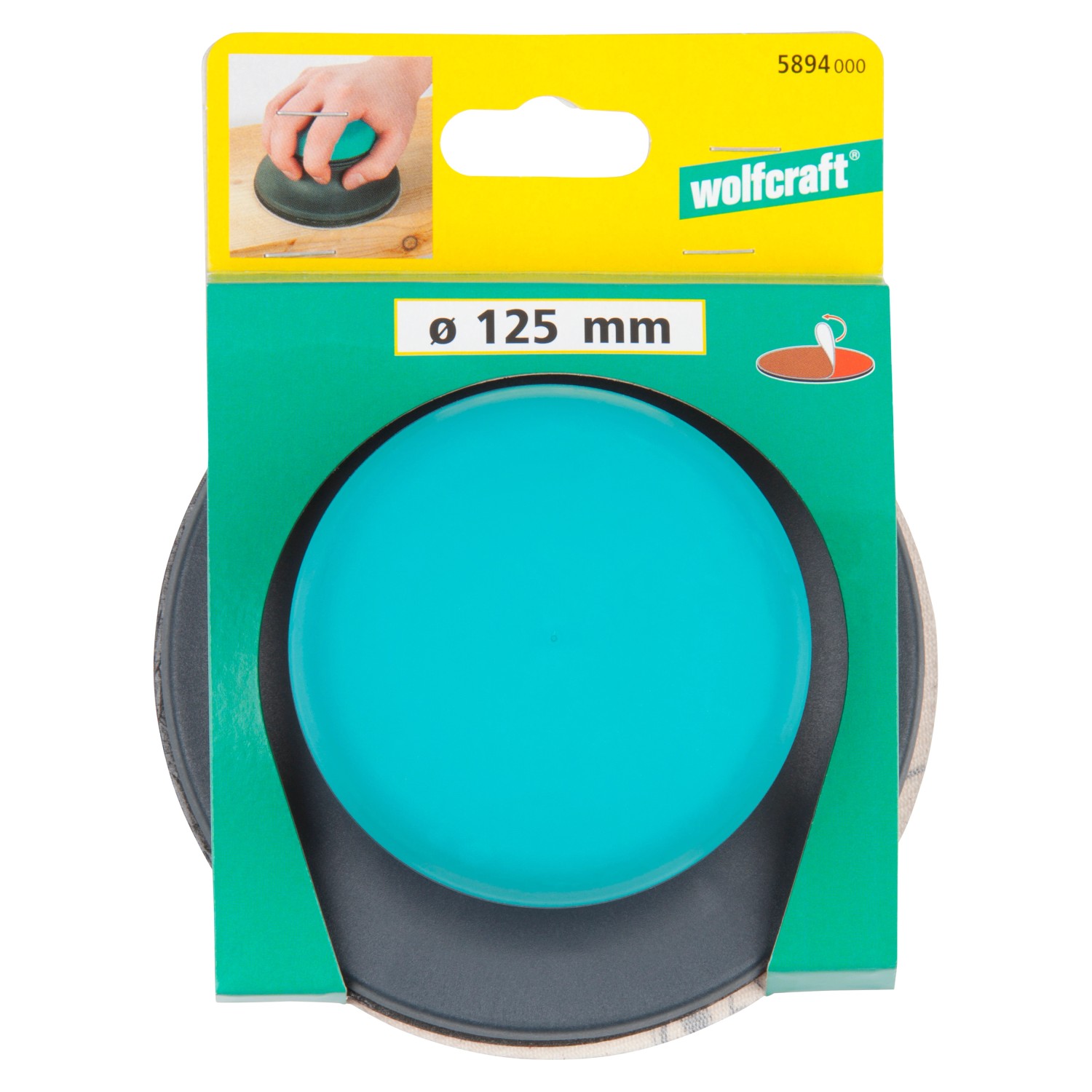 wolfcraft Brousek na povrchové broušení se suchým zipem, pr. 125 mm ...