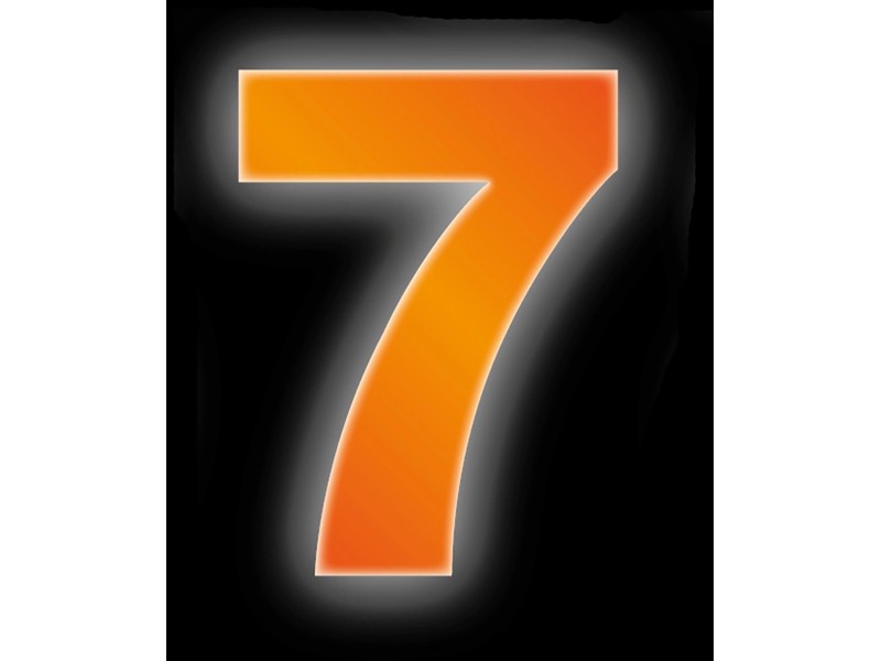 Conacord Reflexní domovní číslo 7, oranžové, 8 cm nakoupit u OBI