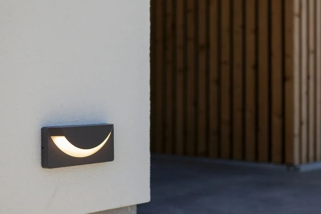 Lutec Venkovní nástěnná lampa LUPS LED 14 W, 450 lm, 3000 K, 231 x 101 ...