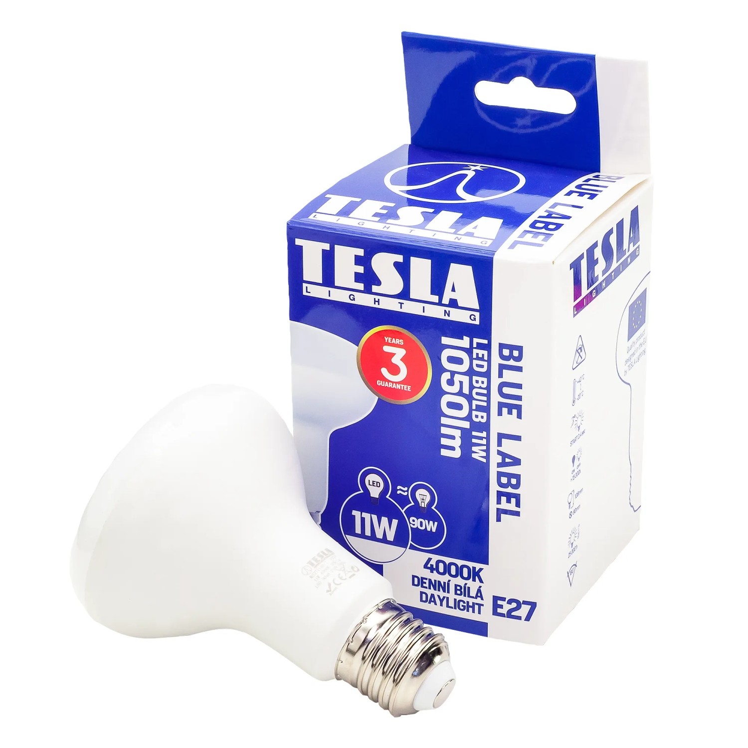 TESLA LED žárovka R80, E27, 11 W, 1 050 lm, 4 000 K
