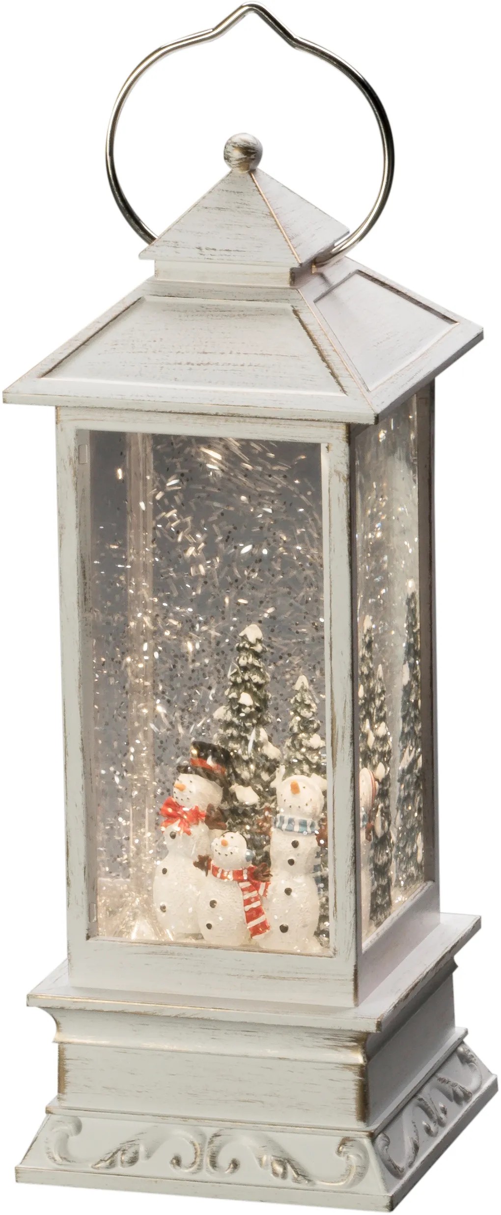 Konstsmide LED vodní lucerna sněhuláci, teplá bílá/bílá, 10,5 x 10,5 x ...