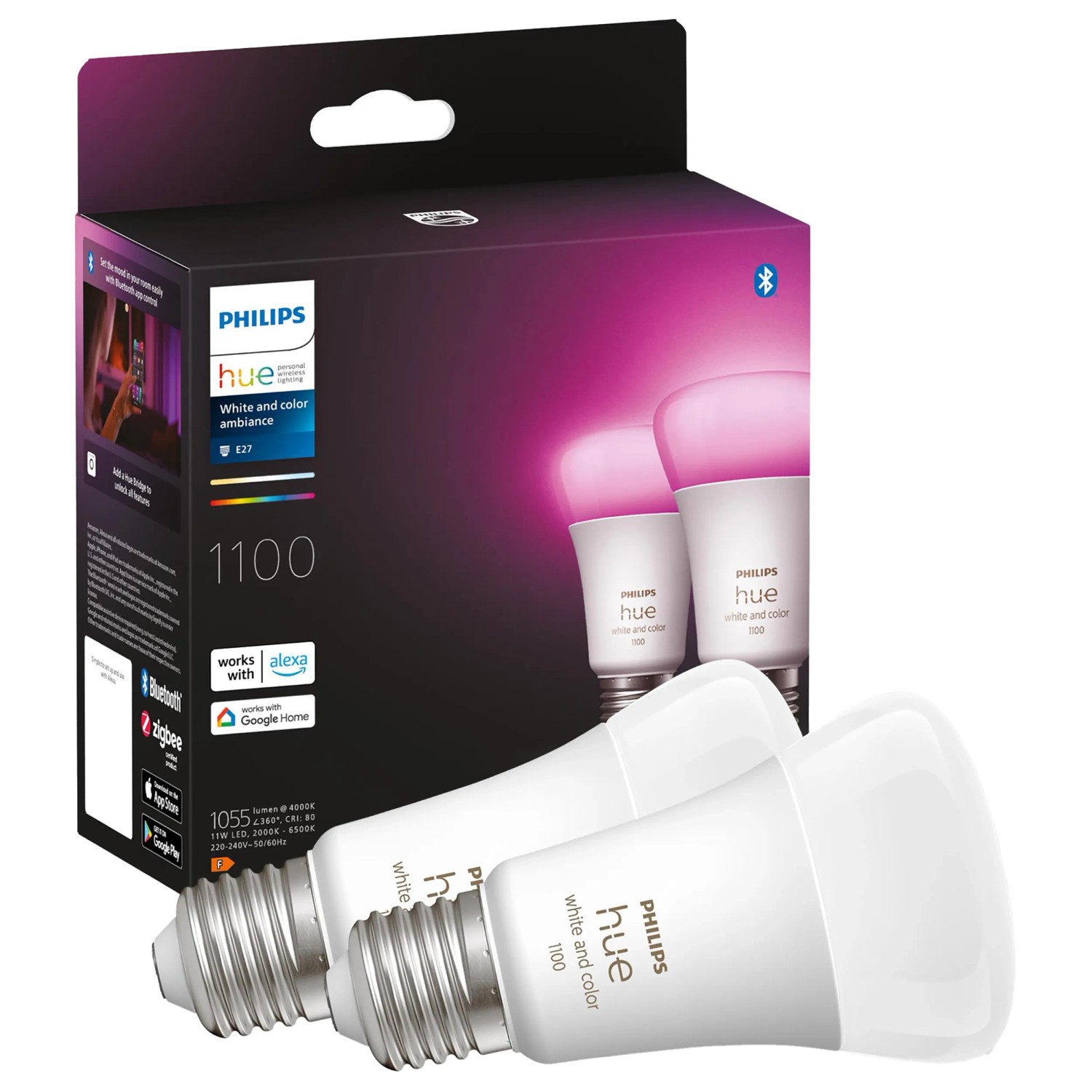 Philips Hue Smart žárovka White&Color 1100 E27 A60 11W 1055lm 2000 ...