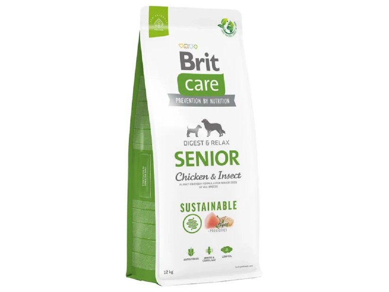 Brit Care Granule pro psy Sustainable Senior s kuřecím a hmyzem 12 kg ...