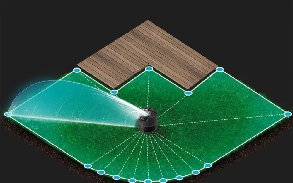 GARDENA Zavlažovací systém AquaPrecise solární napájení, pro trávníky