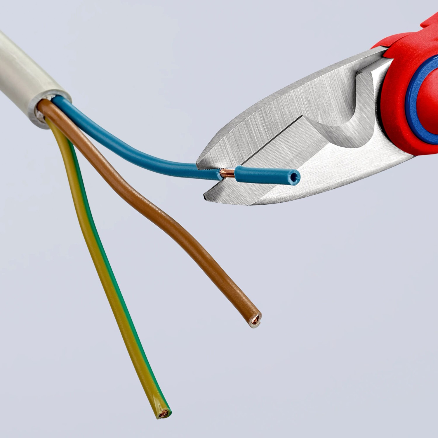 Knipex Elektrikářské nůžky, vícesložkové návleky se skelným vláknem, 160 mm