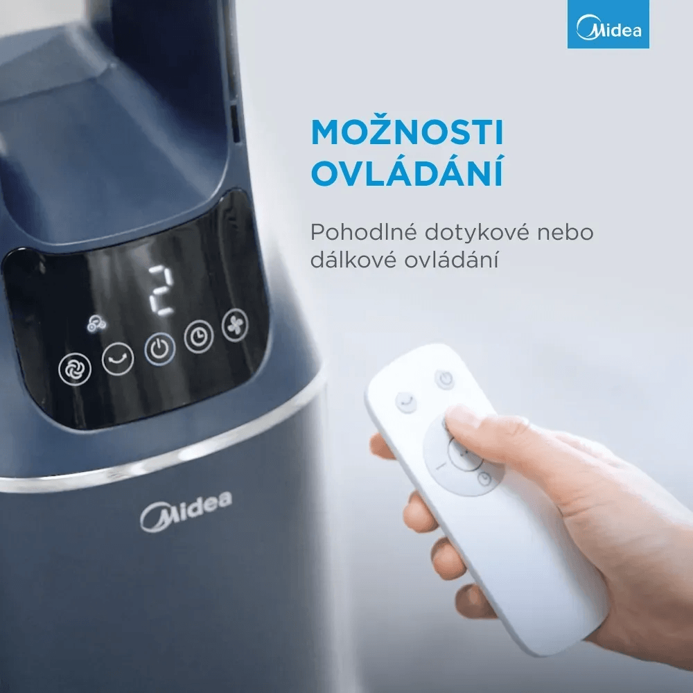 Midea Ventilátor sloupový AMS150-PBW modrý nakoupit u OBI