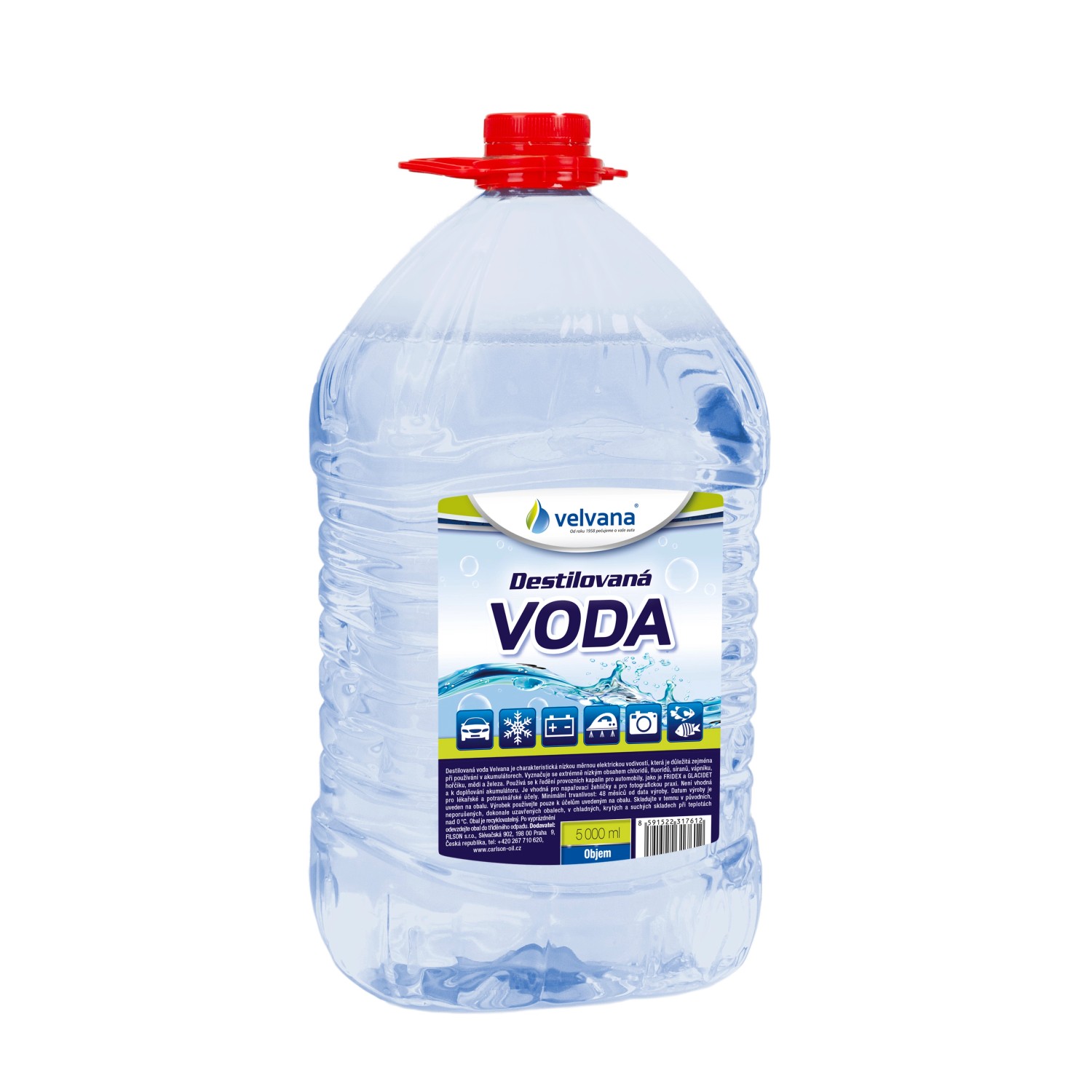 Velvana Destilovaná voda pro technické účely REPET 5 l nakoupit u OBI