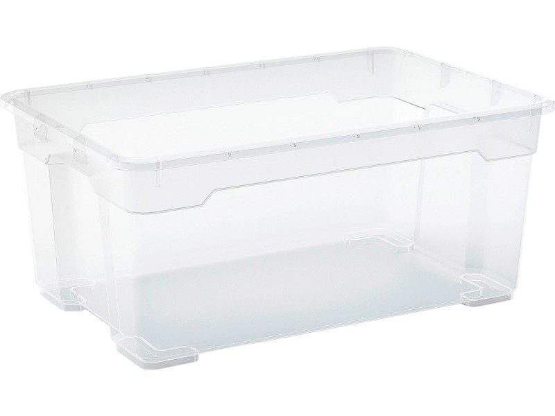 OBI Univerzální úložný box Santos L, transparentní, 26 x 38 x 56,5 cm ...