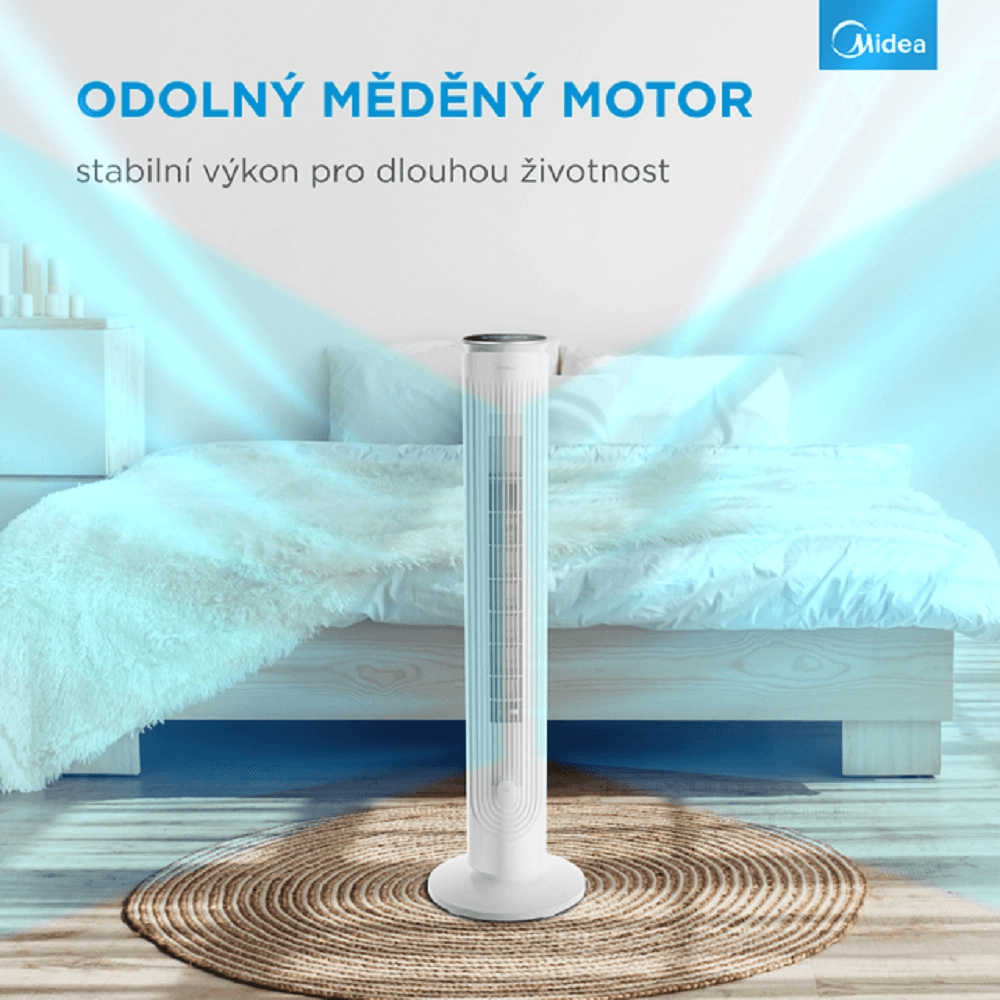 Midea Ventilátor sloupový FZ10-21ARBW bílý nakoupit u OBI
